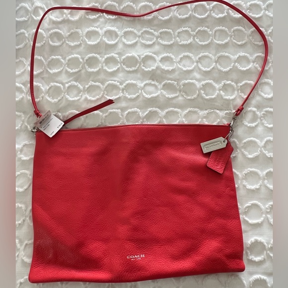 Coach | Bags | Coach Sv Love Red Leather Bag | Poshmark